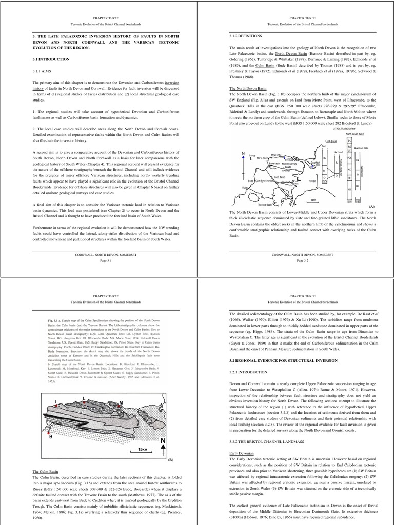 Tectonic Evolution of Bristol Channel | PDF | Fault (Geology ...