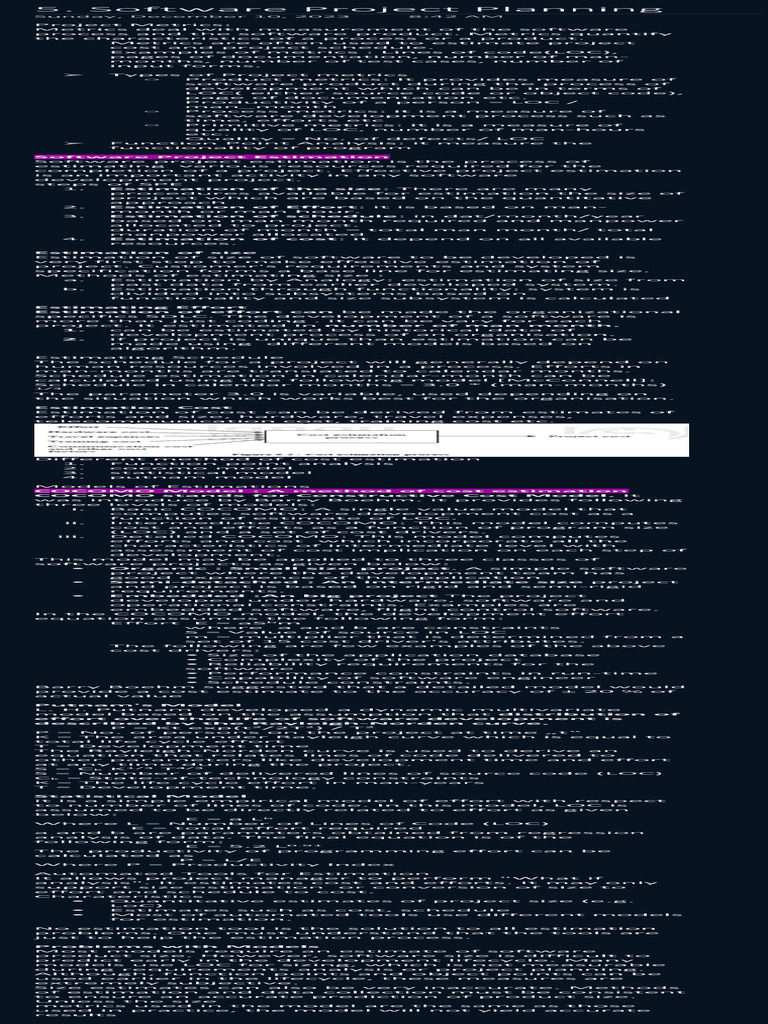 5. Software Project Planning | PDF