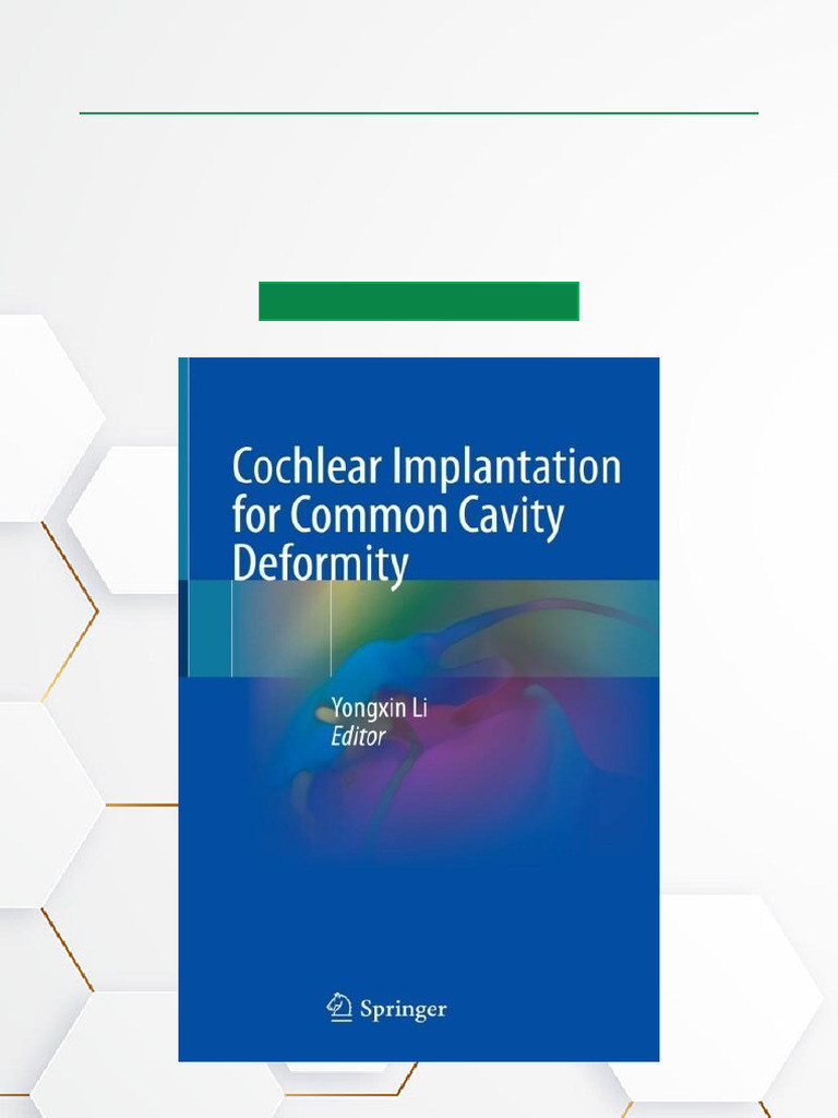 Cochlear Implantation for Common Cavity | PDF | Ear | Senses