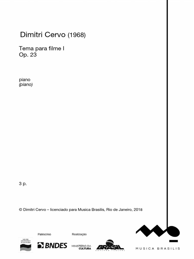 DC Tema para Filme I | PDF | Formas musicales | Elementos de la música