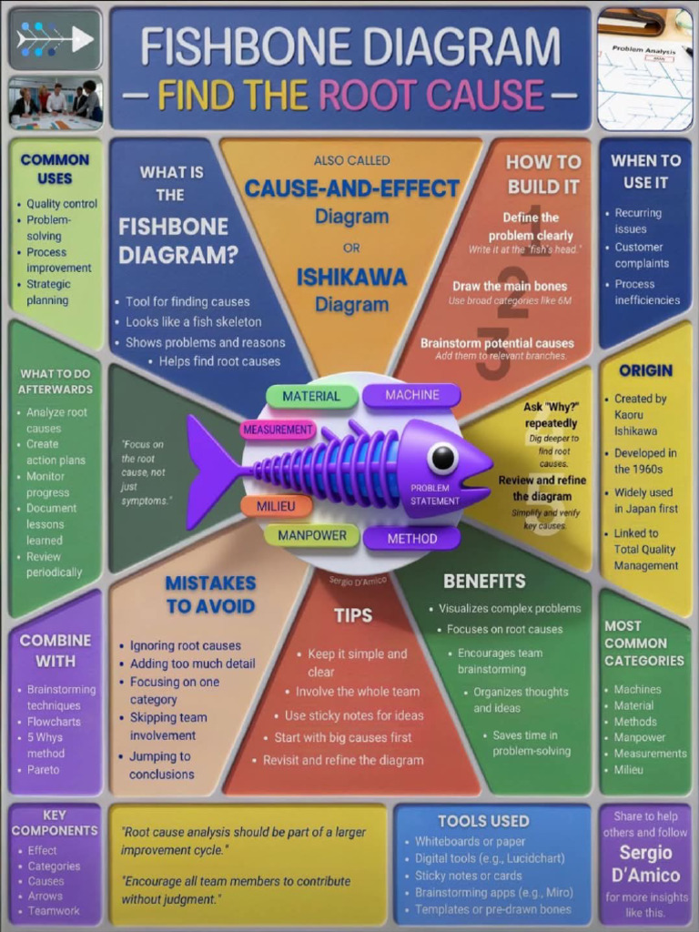 Fishbone Diagram - Root Cause Analtsis | PDF