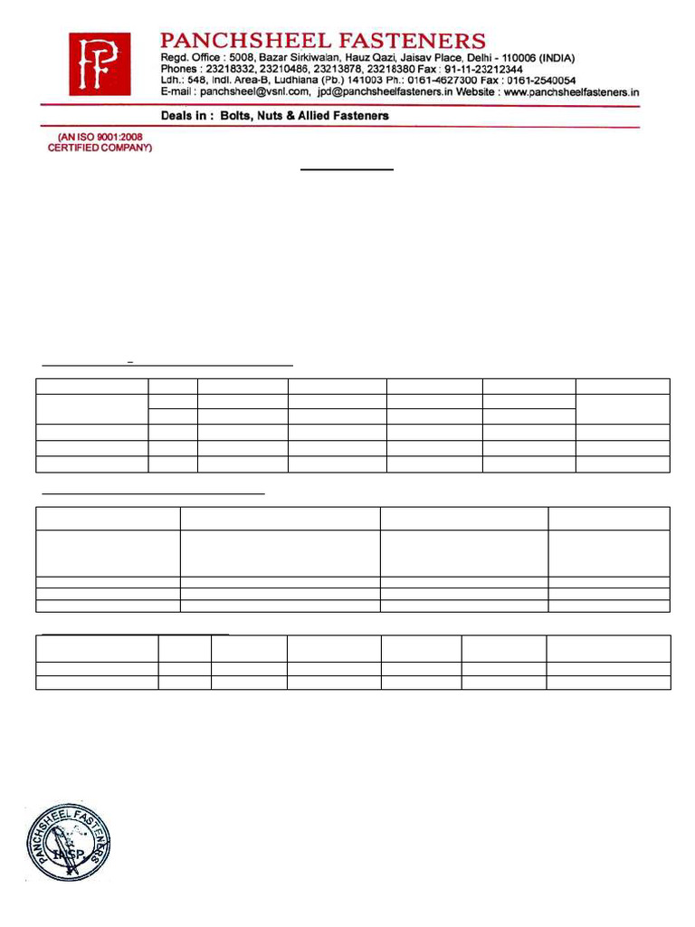 MTC of Bolts | PDF | Screw | Industrial Processes