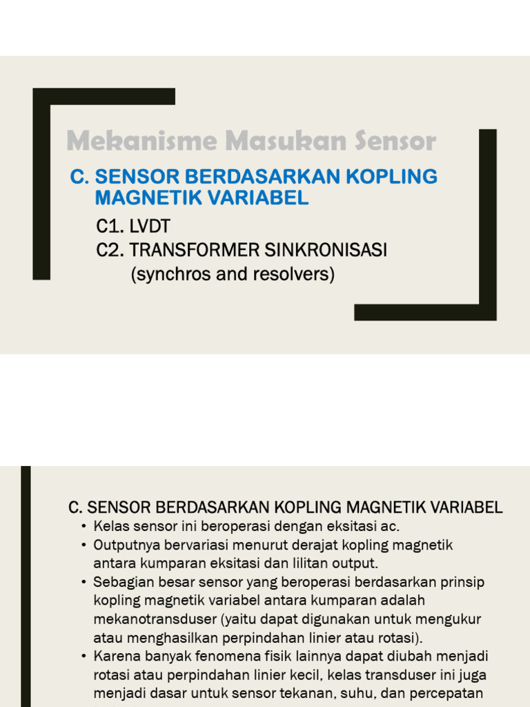07-Sensor Berdasarkan Kopling Magnetik Variabel | PDF