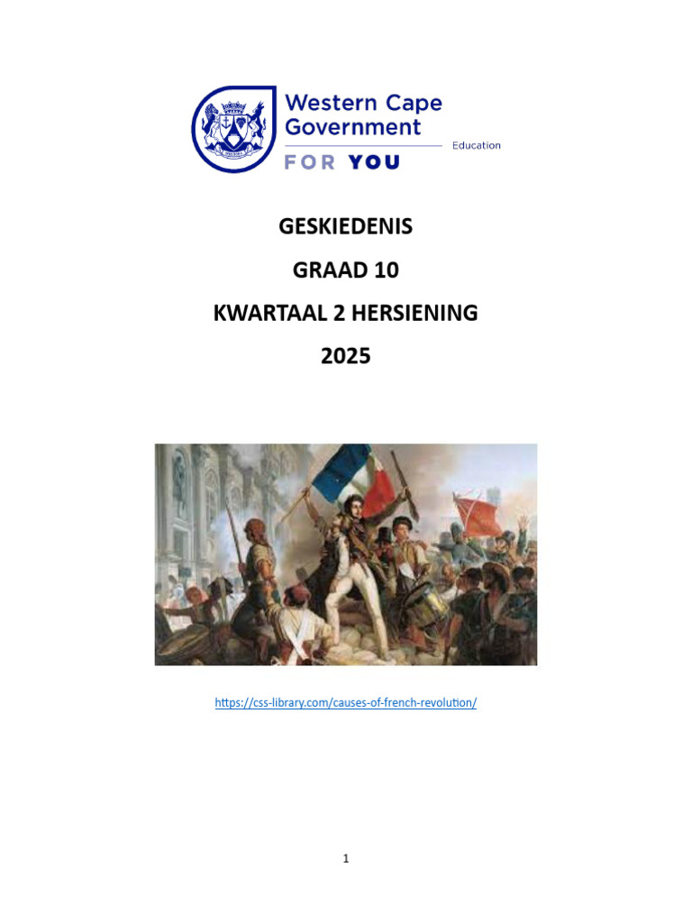 K2 GR 10 Hersiening 2025 | PDF