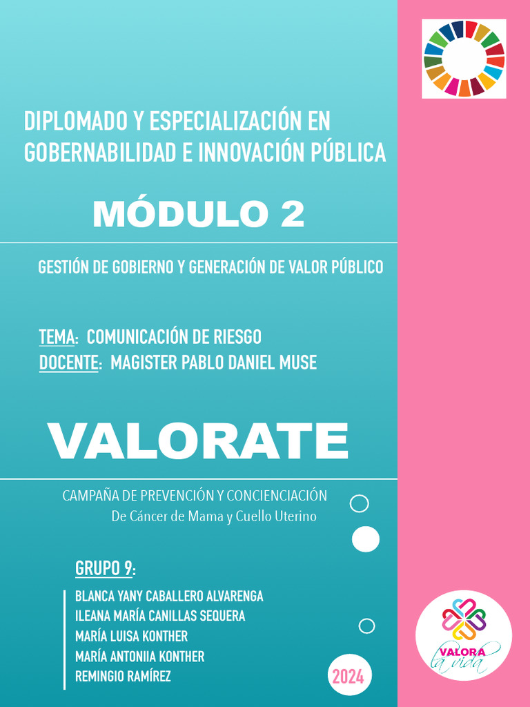 Campaña Final Valorate | PDF | Cáncer de cuello uterino | Cáncer de mama