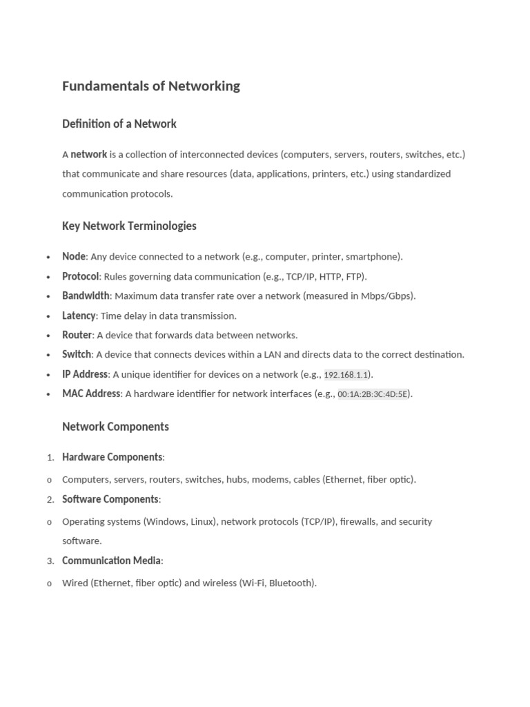 Networking and Distributed Systems Topic 1 | PDF | Computer Network | Coaxial Cable