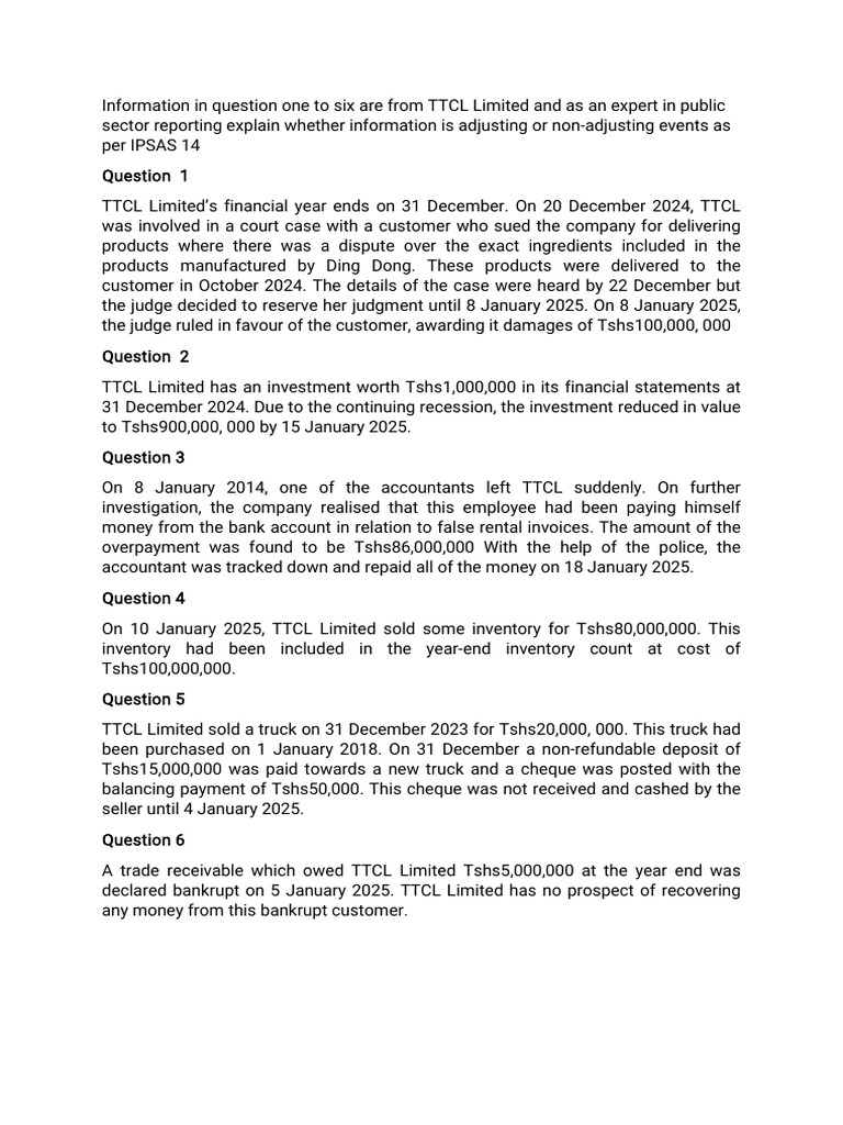 Event After Reporting Questions For Bait and Bac 2 | PDF