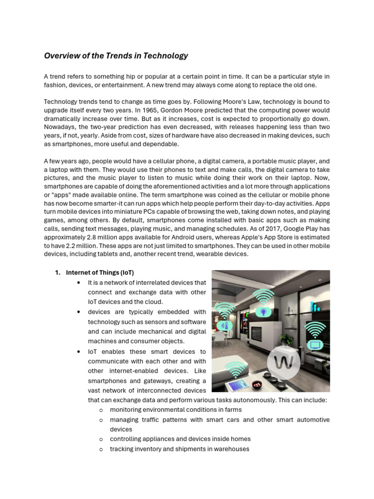 L5 Current Trends in Technology | PDF | Virtual Reality | Augmented Reality