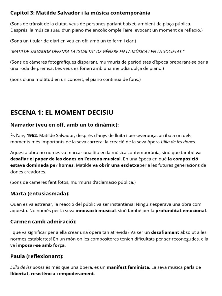 Capítol 3 Matilde Salvador I La Música Contemporània 6 | PDF