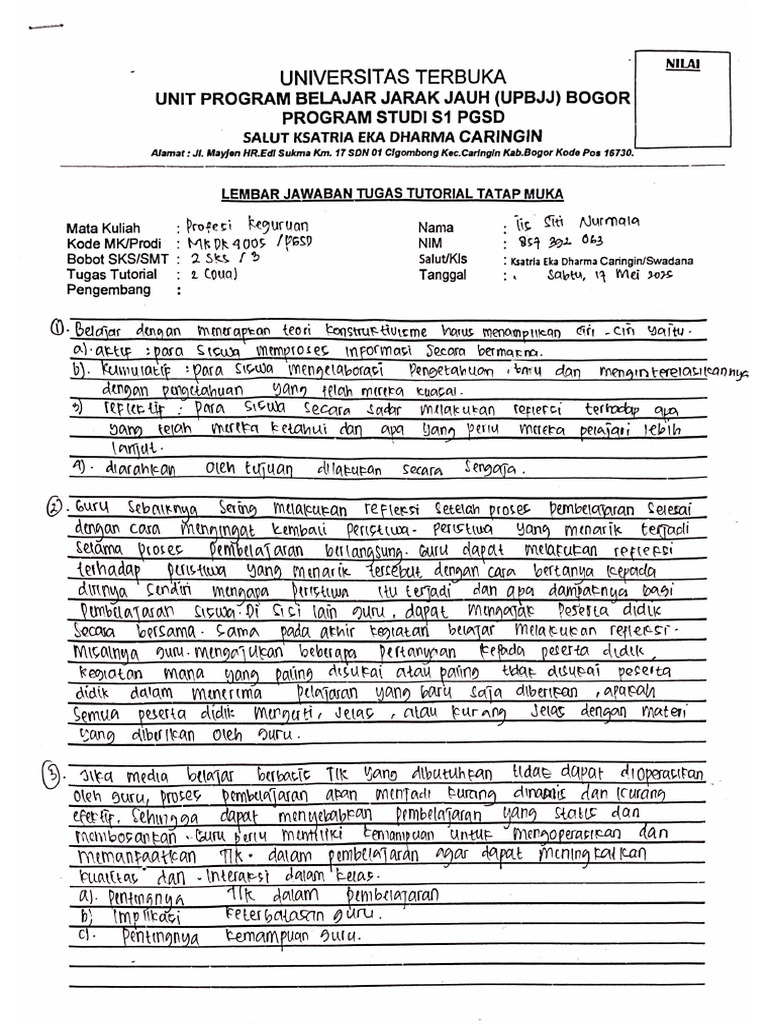 Profesi Keguruan TTM 2 | PDF