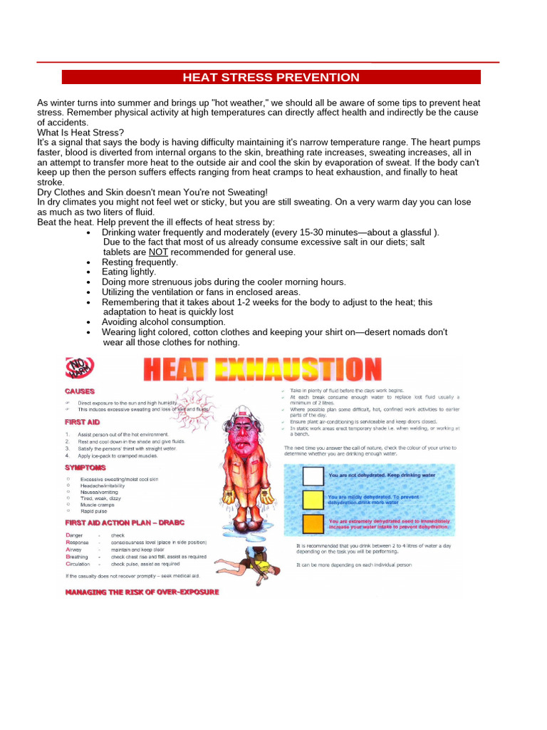 10 Heat Stress Prevention | PDF