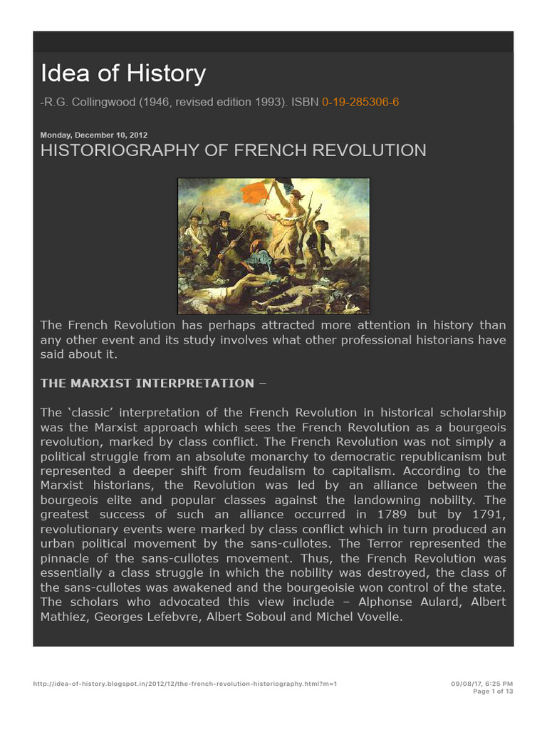 Historiography of French Revolution | PDF | French Revolution | Reign ...