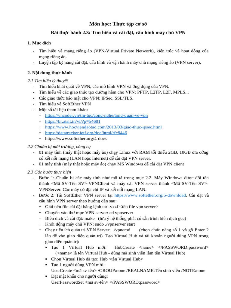 ATTT.2022.Thuc tap co so.Bai thuc hanh 2.3 | PDF