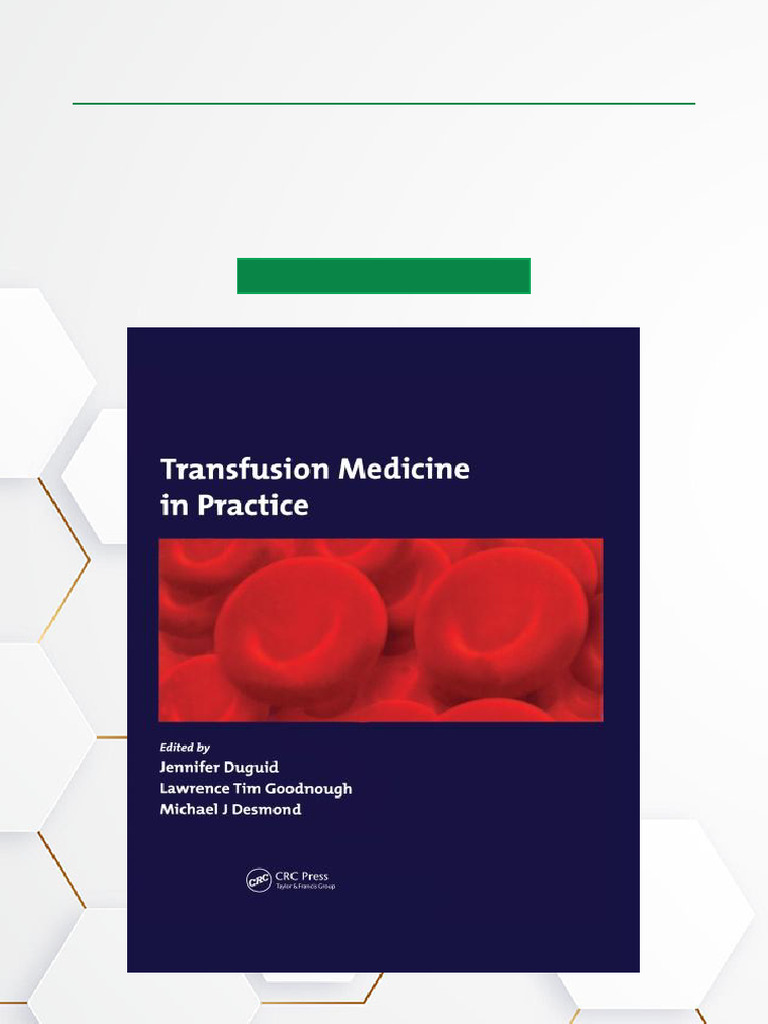 Transfusion Medicine in Practice, 1st Edition All Format Download | PDF