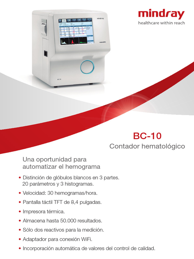 Equipo Mindray | PDF | Sangre | Vertebrados