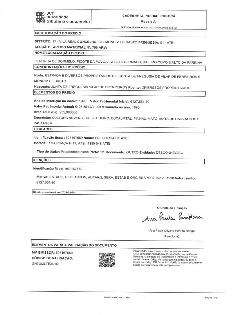 Caderneta Predial | PDF