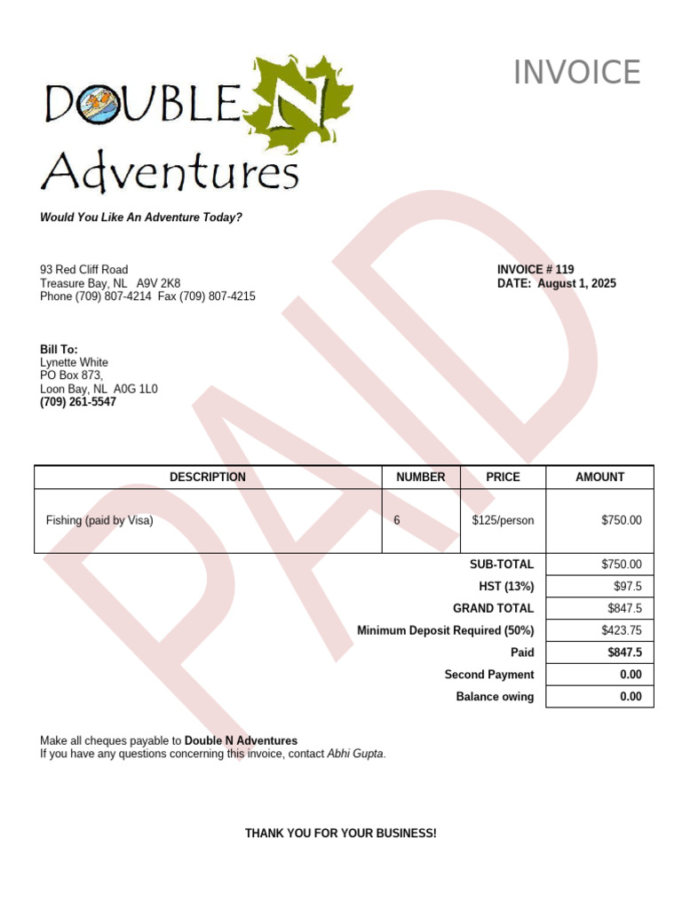 White Lynette Rock Climbing Invoice119 | PDF