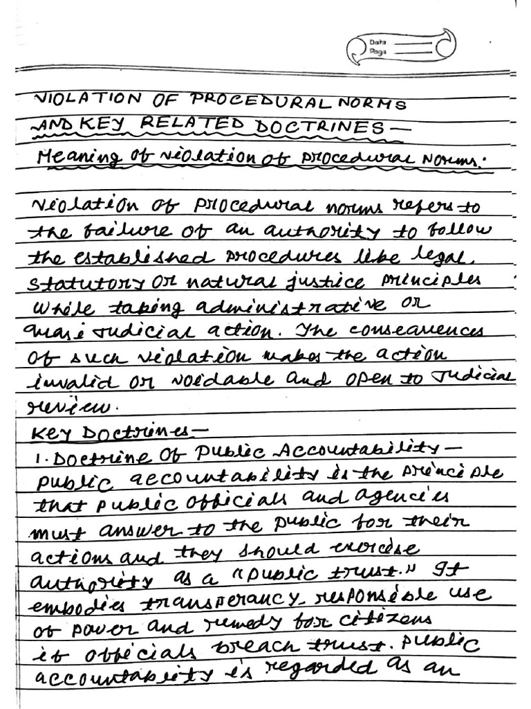 Violation of Procedural Norms and Related Doctrines | PDF