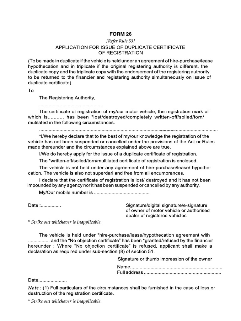 Form 26 Edited | PDF