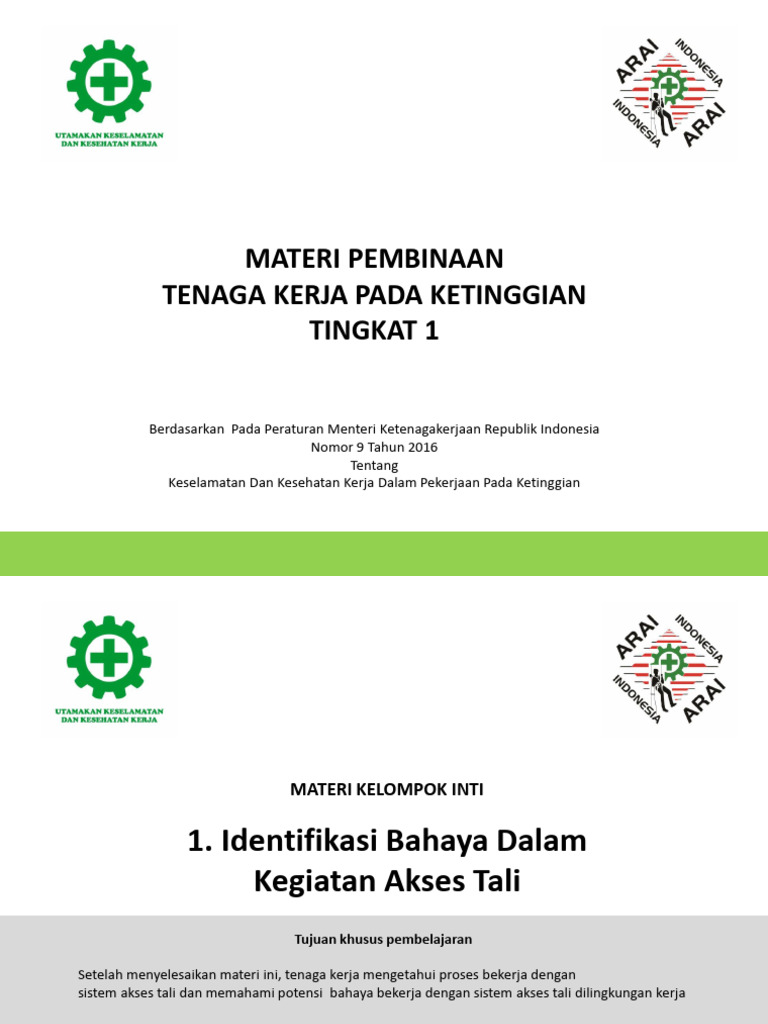 Materi Tkpk 1 Arai Indonesia | PDF