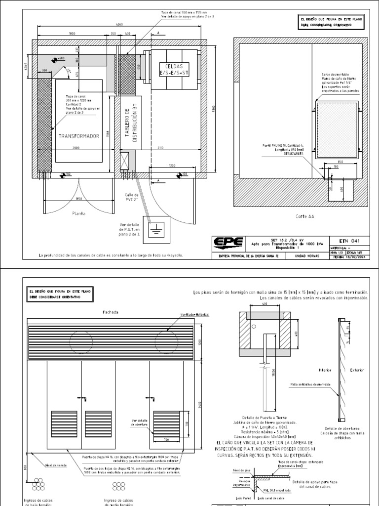 ETN 041 - Planos 1-2 | PDF