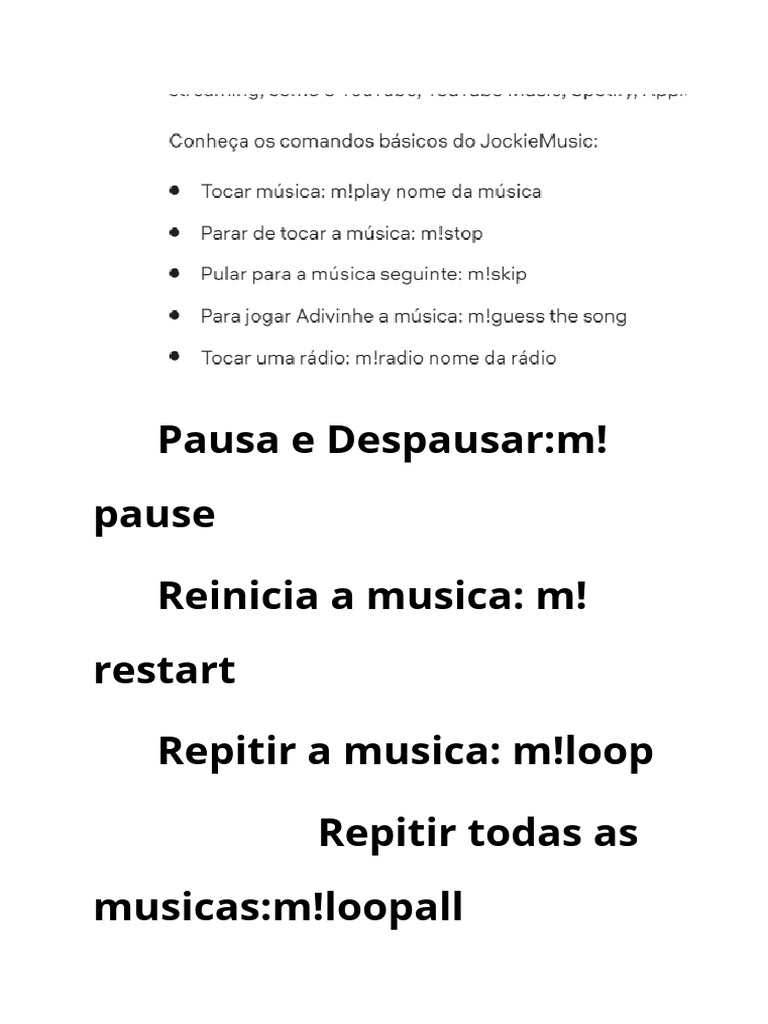 Pausa e Despausarm!pause | PDF