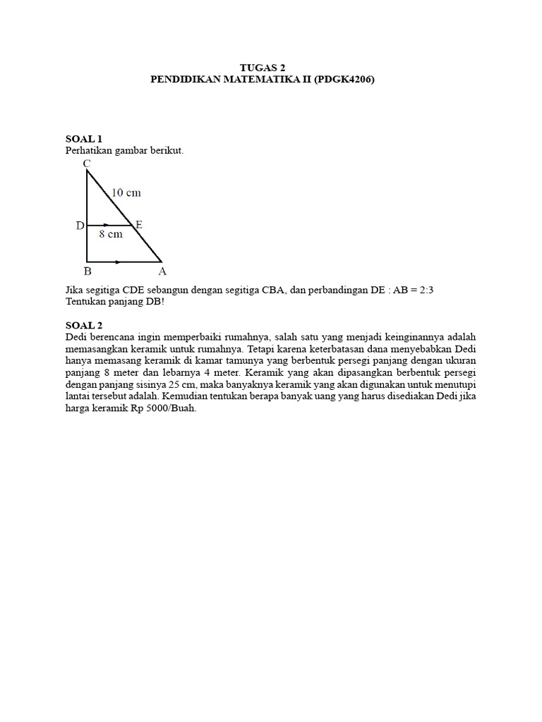Soal Tugas 2 .. | PDF
