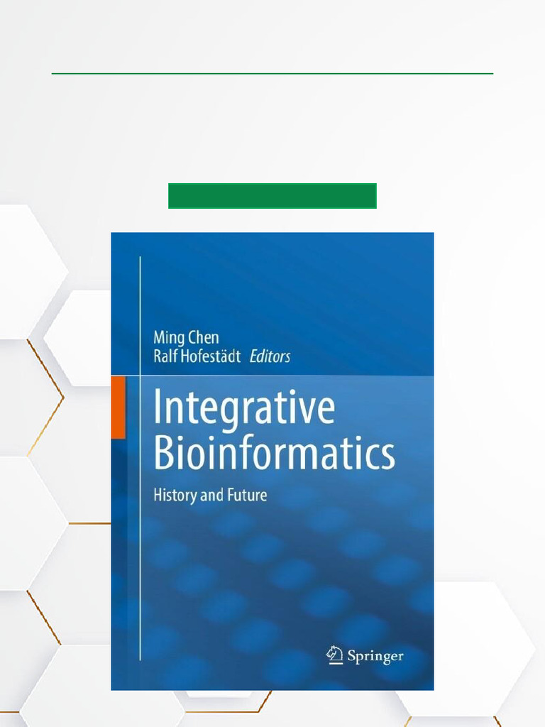 Integrative Bioinformatics History and Future EPUB DOCX PDF Download | PDF | Bioinformatics ...