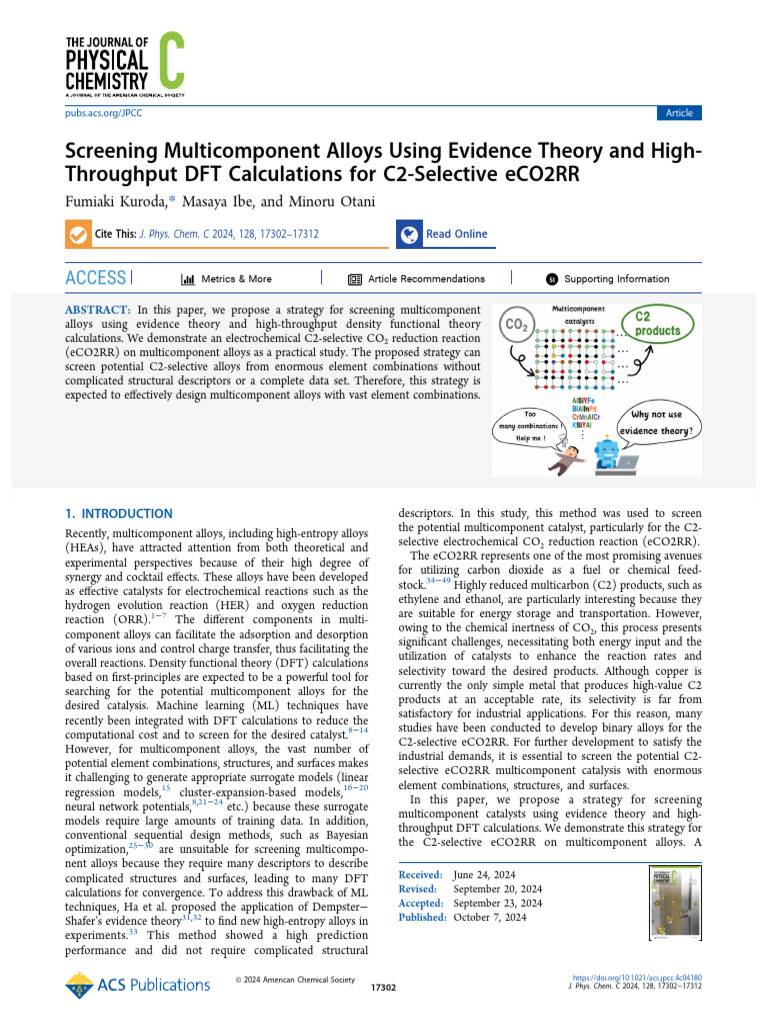 DFT Japanese Research Paper | PDF | Density Functional Theory ...