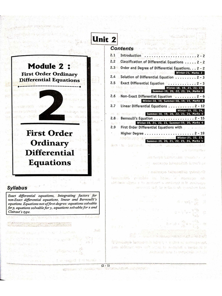 First Order Differential Eq | PDF