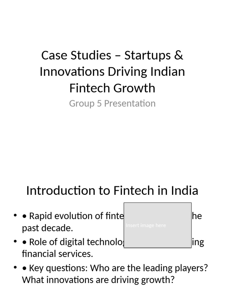Indian Fintech Case Study Presentation | PDF