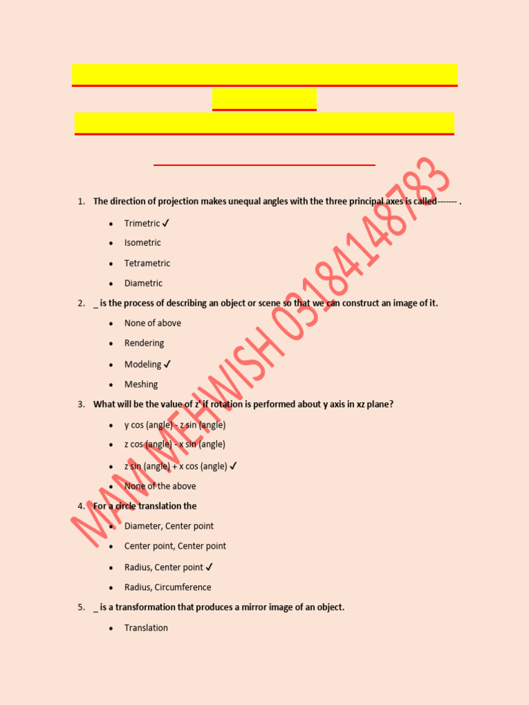 CS602 MCQS Mid Oct2024 Mam Mehwish | PDF | Euclidean Geometry | Geometry