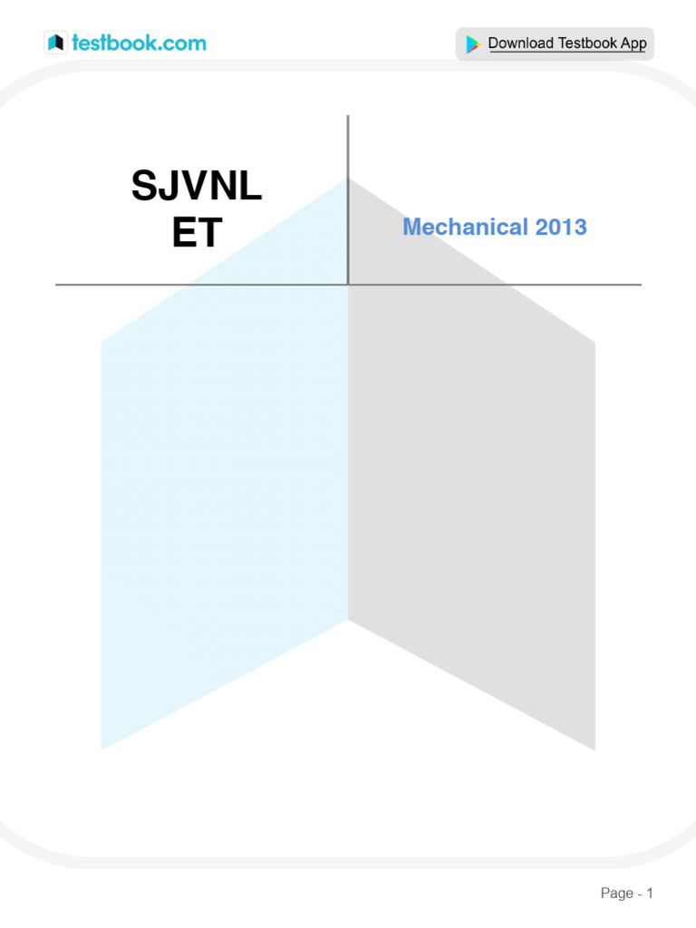 SJVNL ET Mechanical 2013 - English - 1629792901 | PDF