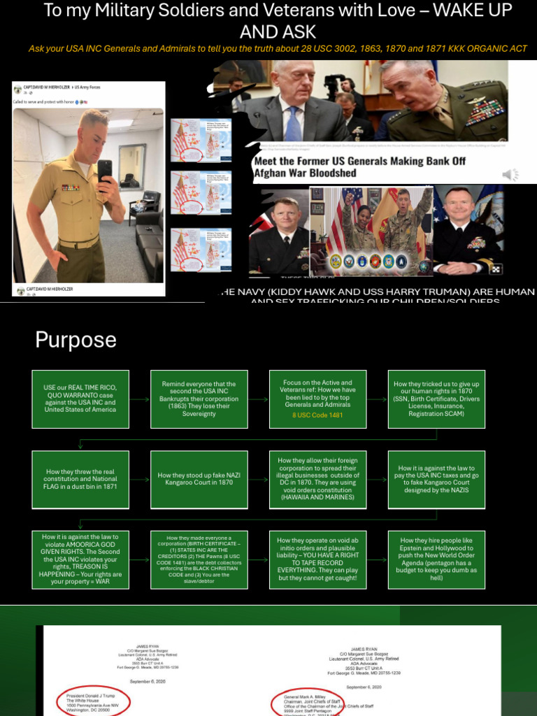 Exposing USA INC: Military Treason and Rights | PDF | Racketeer ...