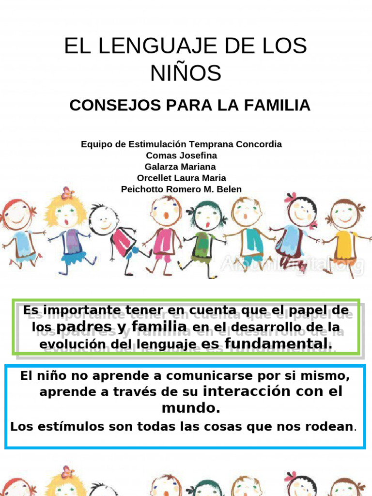 Consejos Lenguaje para Padres Eet Completo | PDF | Aquisición de idioma