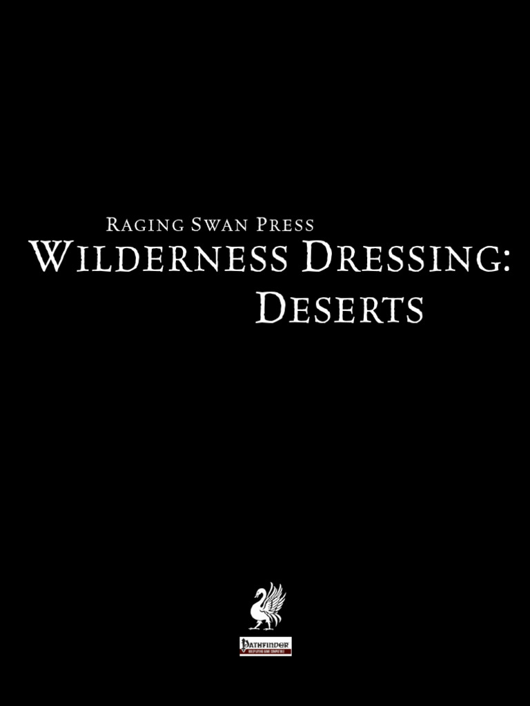 Wilderness Dressing - Deserts | PDF | Copyright | Desert