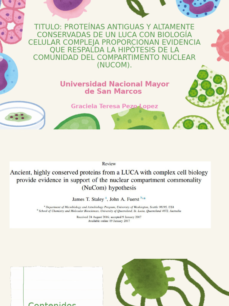 Luca Proteinas Antiguas | PDF | Biología Celular) | Proteínas