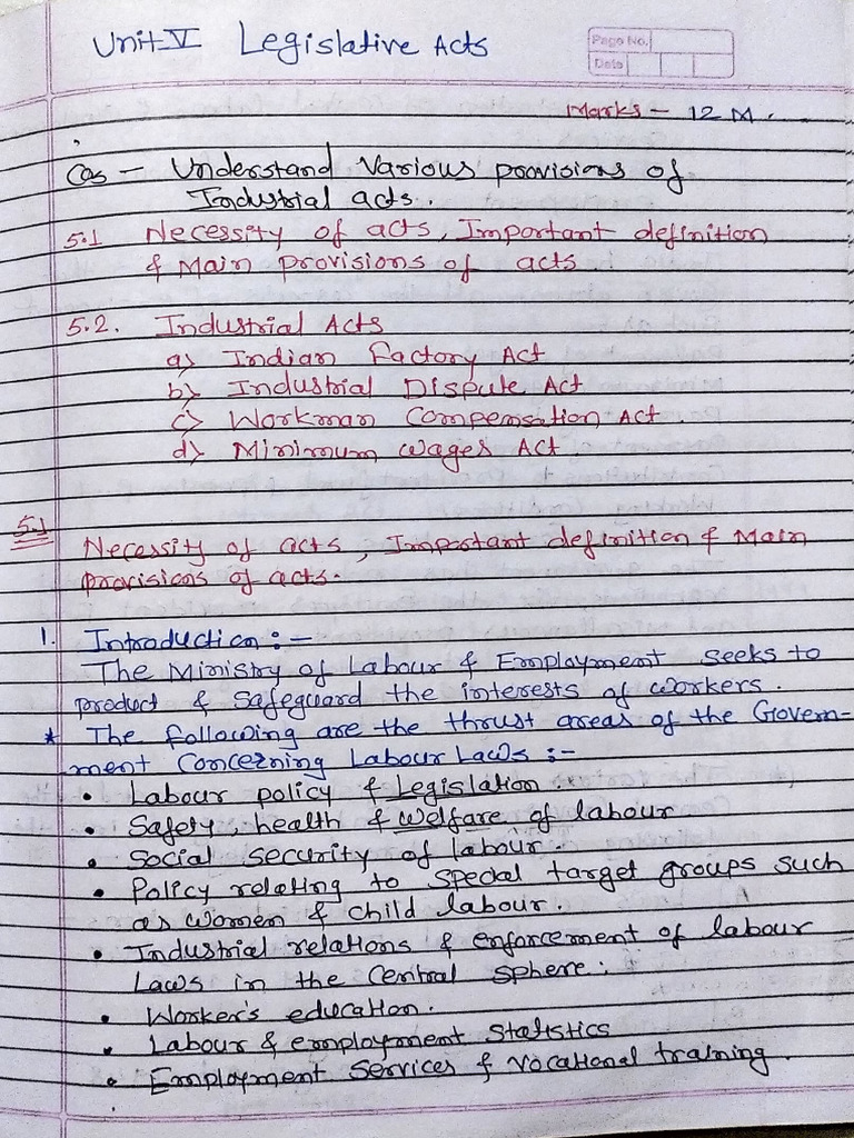 Unit - V Legislative Acts | PDF