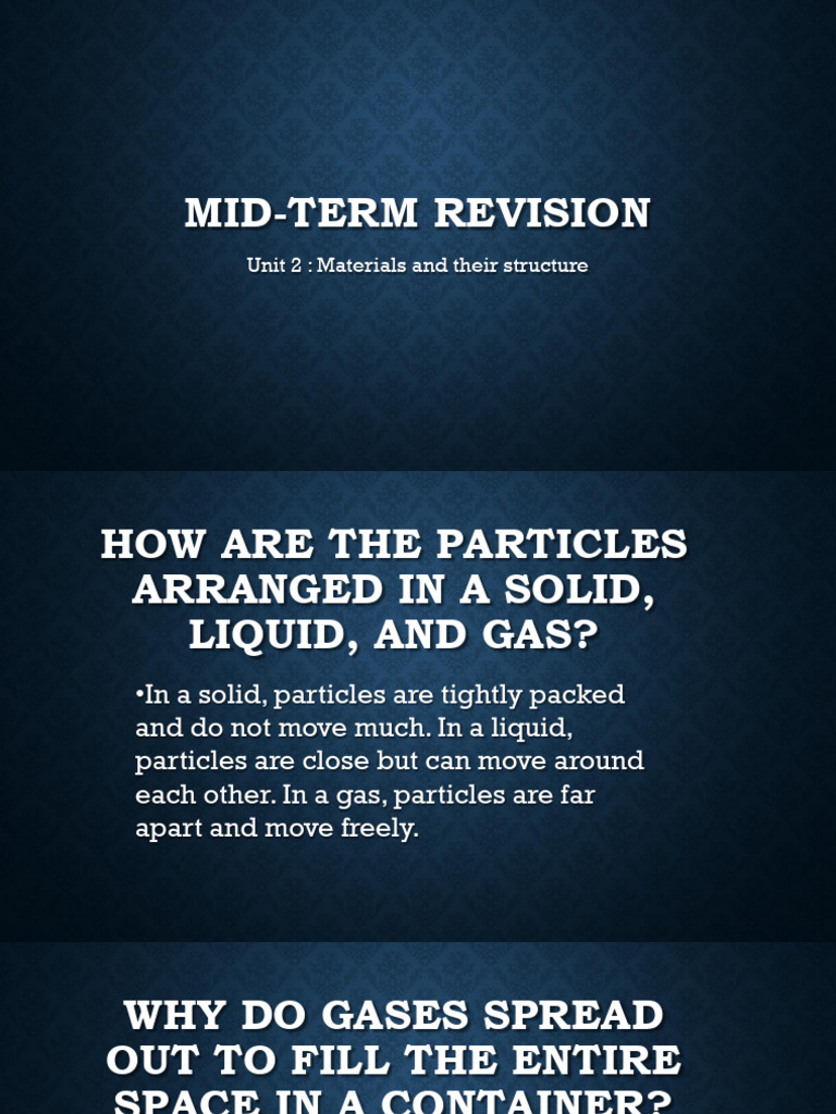 Unit 2 Materials and Their Structure22 | PDF | Chemical Compounds ...