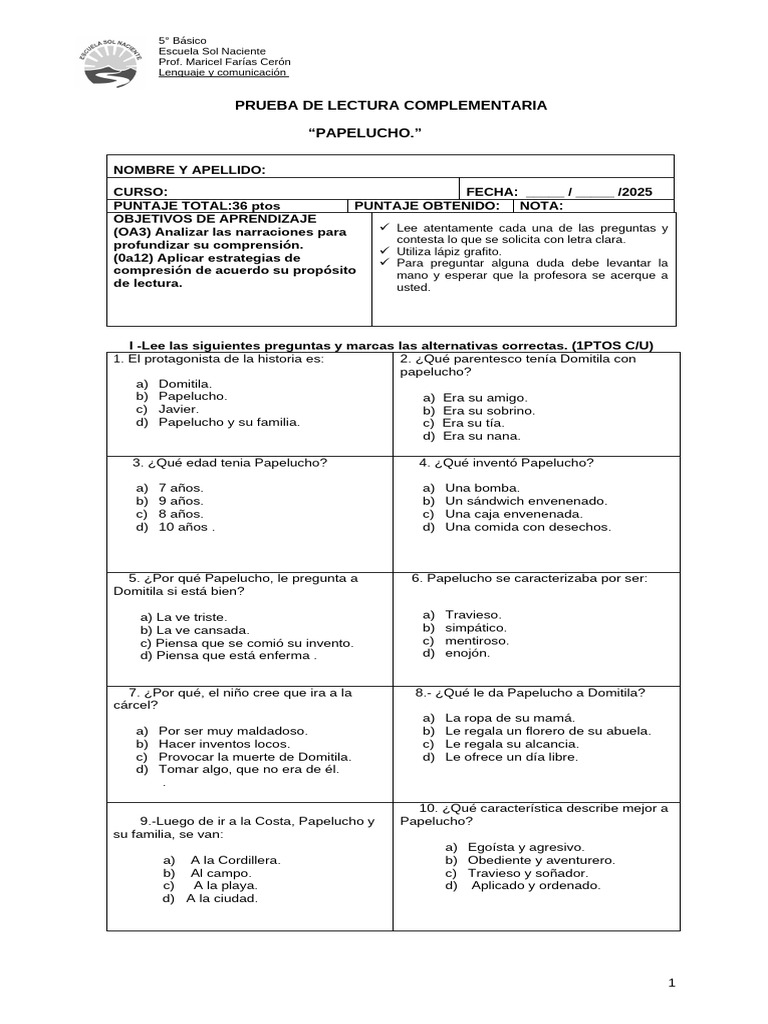 Prueba de Textos | PDF