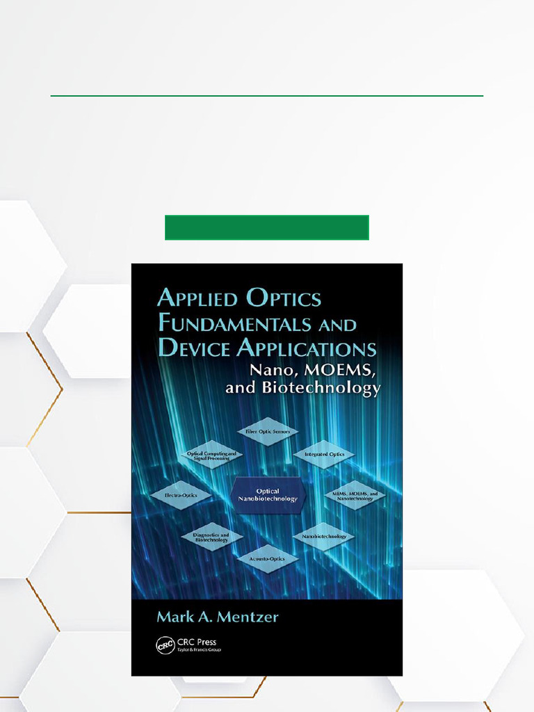 Applied Optics Fundamentals and Device Applications Nano, MOEMS, and ...
