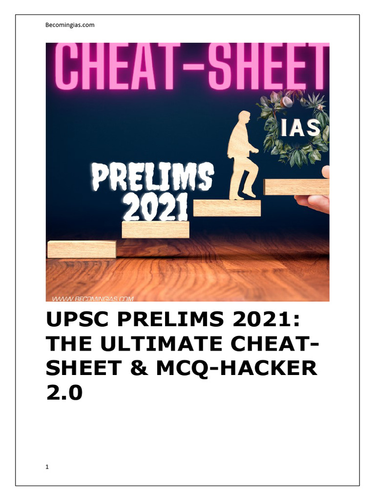 UPSC Cheat Sheet | PDF | Multiple Choice