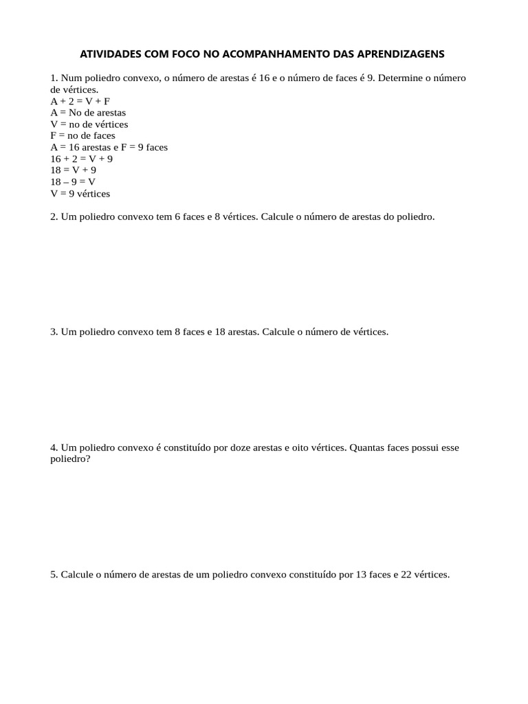 Lista NR 3 - Sólidos Geométricos | PDF