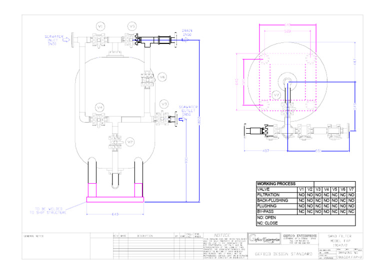 Gefico Aqe-60d Sand Filter Piping | PDF