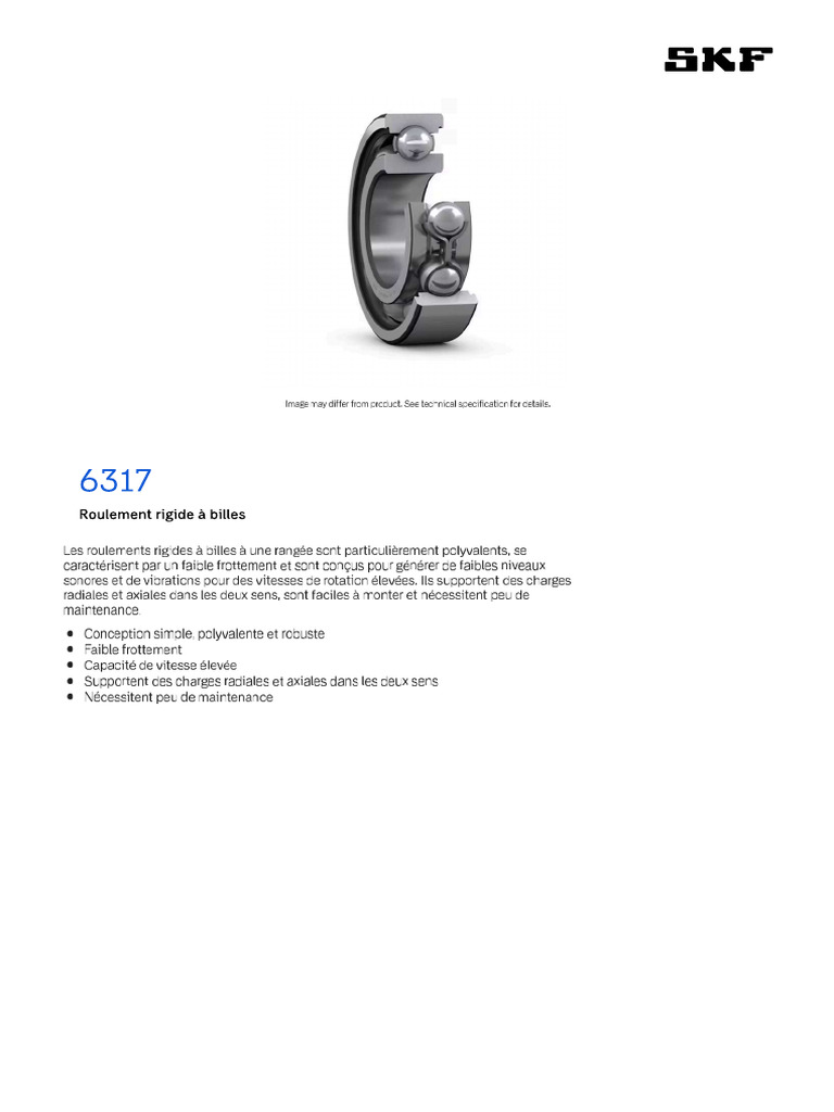 6317 SKF | PDF