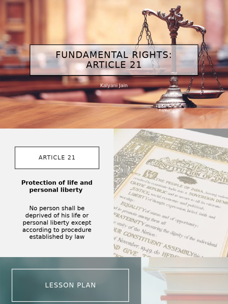 Article 21 - Indian Constitution | PDF | Due Process | Human Rights