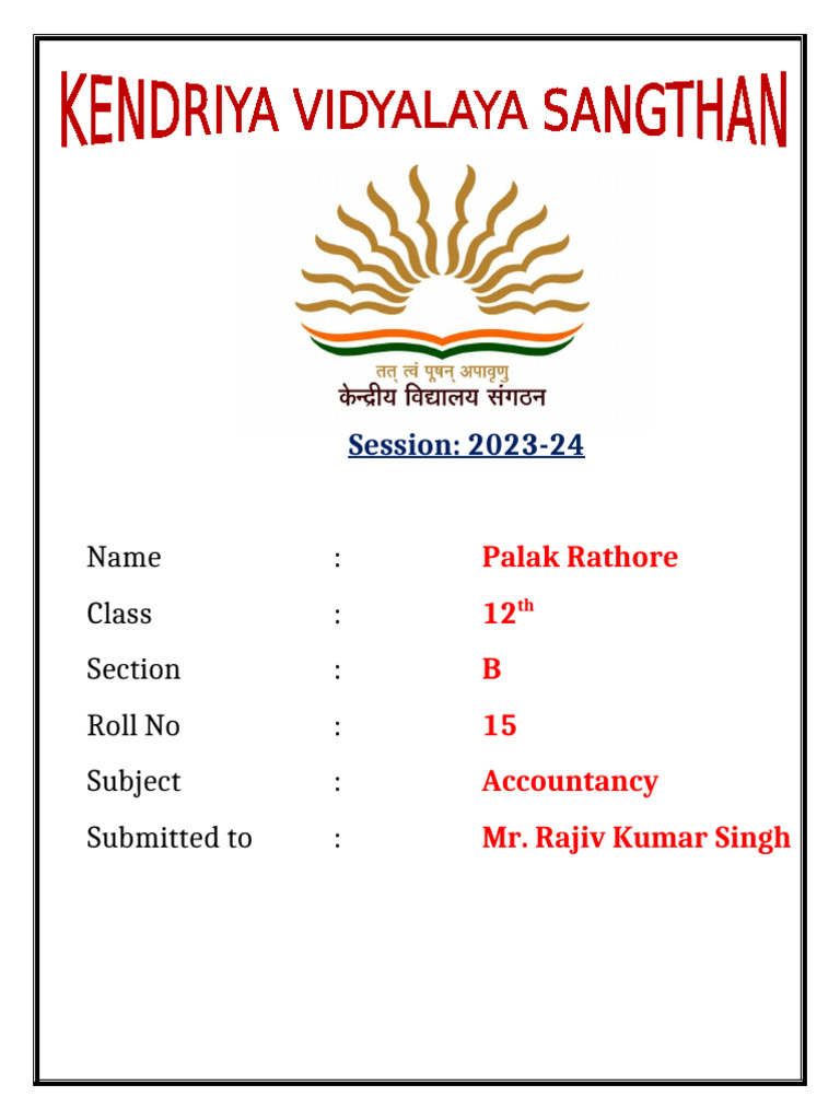 KVS Front Page | PDF