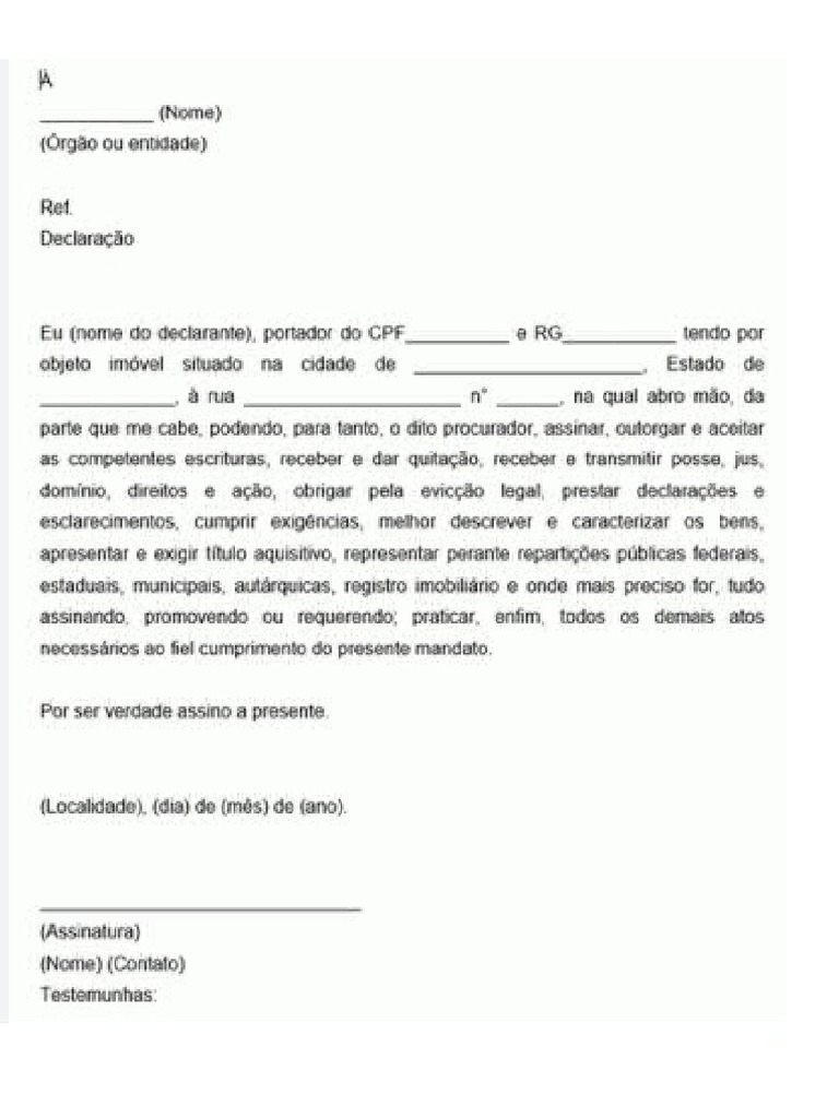 Modelo Carta | PDF