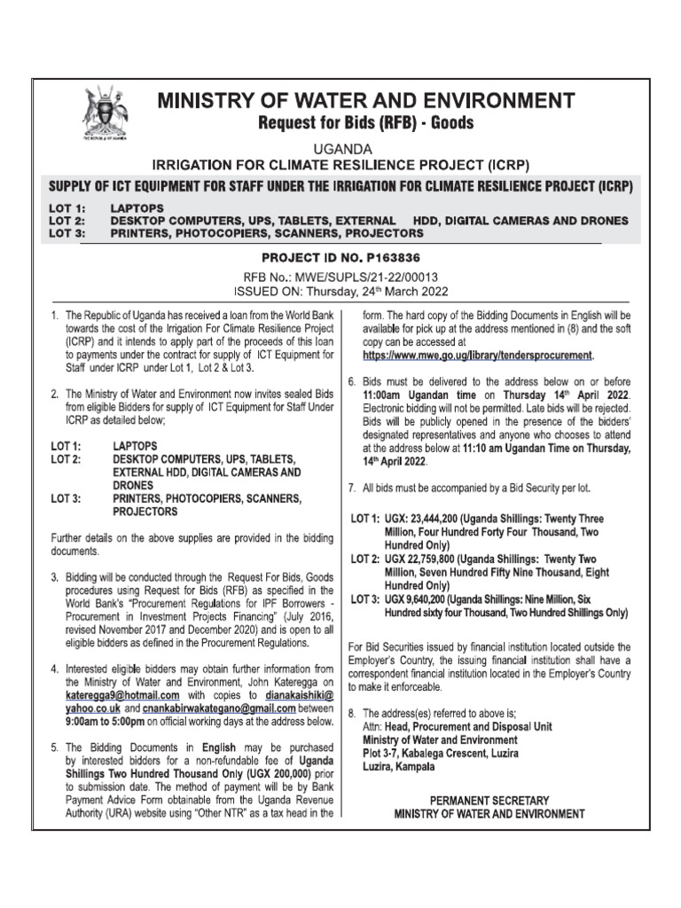 ICRP IT Equipment Advert | PDF