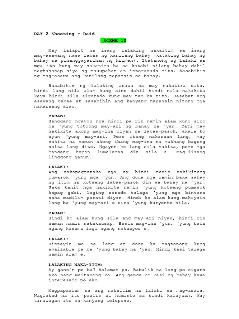 Script Raid 13 Steps | PDF